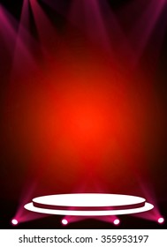 Red Stage Background Stock Illustration 355953197 | Shutterstock