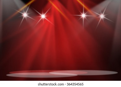 Red Stage Background Stock Illustration 322331672