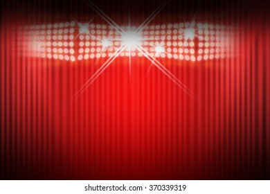 Red Stage Background Stock Illustration 370339319 | Shutterstock