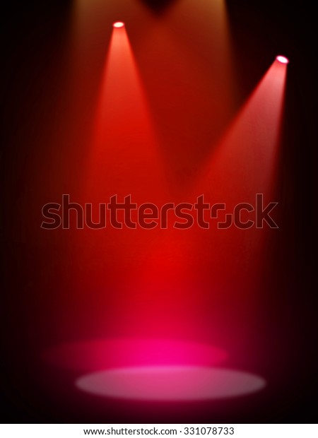 Red Stage Background Stock Illustration 331078733