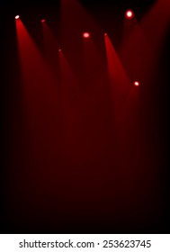 Red Stage Light Background Stock Illustration 253623745 | Shutterstock