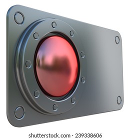 Red Start Button Isolated On White Stock Illustration 239338606 ...