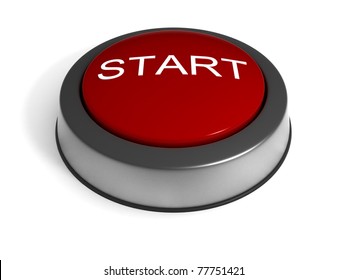 Red Start Button Isolated White Background 스톡 일러스트 77751421 | Shutterstock