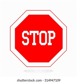 Red Stop Sign Stock Illustration 314947109 | Shutterstock