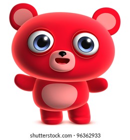 Red Teddy Bear Stock Illustration 96362933 | Shutterstock