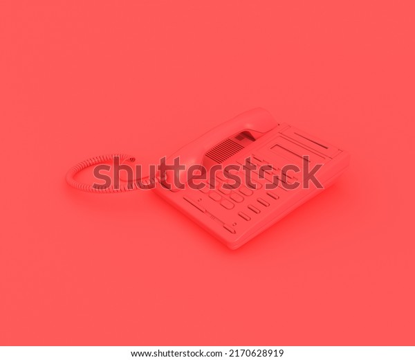 Red Telephone Set 3d Rendering Stock Illustration 2170628919 | Shutterstock