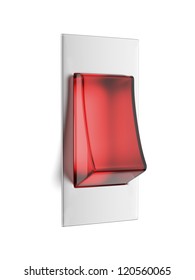 Red Toggle Isolated On White Background Stock Illustration 120560065 ...