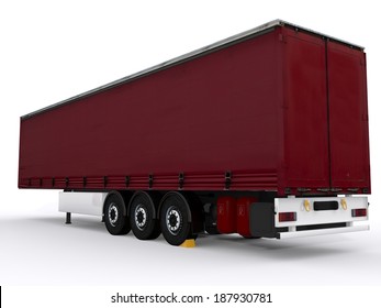 Red Trailer Stock Illustration 187930781 | Shutterstock