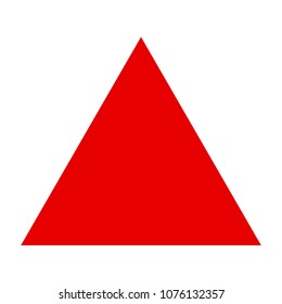 Red Triangle Basic Simple Shapes Isolated: Vector có sẵn (miễn phí bản ...