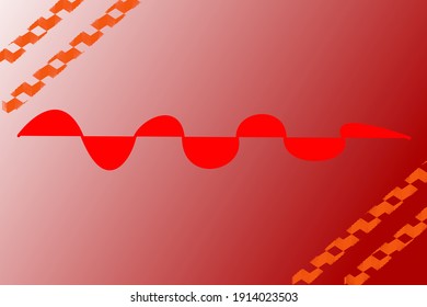 Red Wavy Background Stock Illustration 1914023503 | Shutterstock