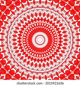 Red White Circular Patterns Hq Stock Illustration 2015921636 | Shutterstock
