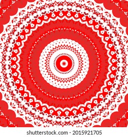 Red White Circular Patterns Hq Stock Illustration 2015921705 | Shutterstock