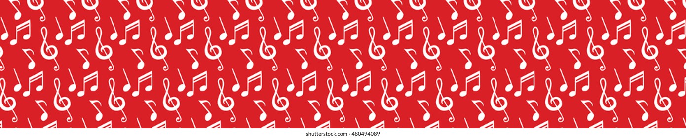Red White Music Notes Pattern Background Stock Illustration 480494089 ...