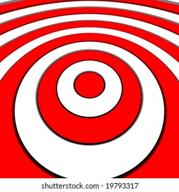 Red White Rings Pattern Abstract Background Stock Illustration 19793317 ...