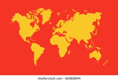 Red Vector World Map Background: vector de stock (libre de regalías ...