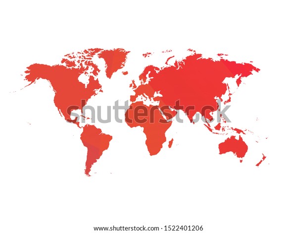 Red World Map Like Icon Stock Illustration 1522401206 | Shutterstock