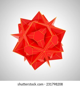 Red Yellow Geometric Shape Stock Illustration 231798208 | Shutterstock
