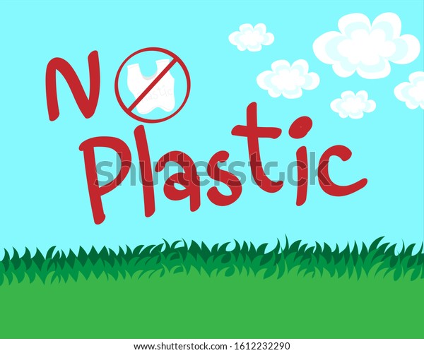 Reduce Plastic Bags Usage Vector Image Stock Illustration 1612232290 ...