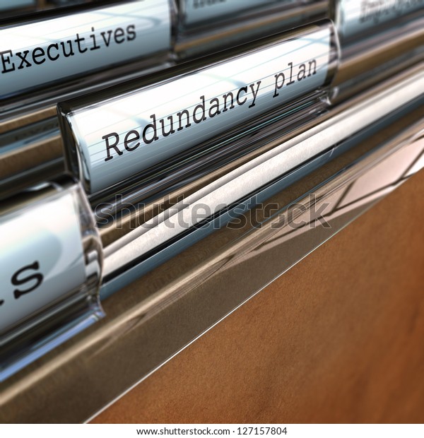 Redundancy Plan Written On Folder Word Stock Illustration 127157804 ...