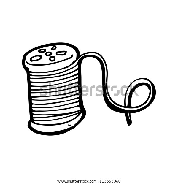 Reel Thread Cartoon Stock Illustration 113653060 | Shutterstock