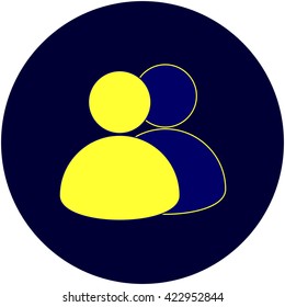 Reference Icon Isolated Navy Blue Circle Stock Illustration 422952844 ...