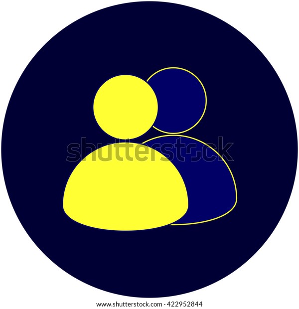 Reference Icon Isolated Navy Blue Circle Stock Illustration 422952844