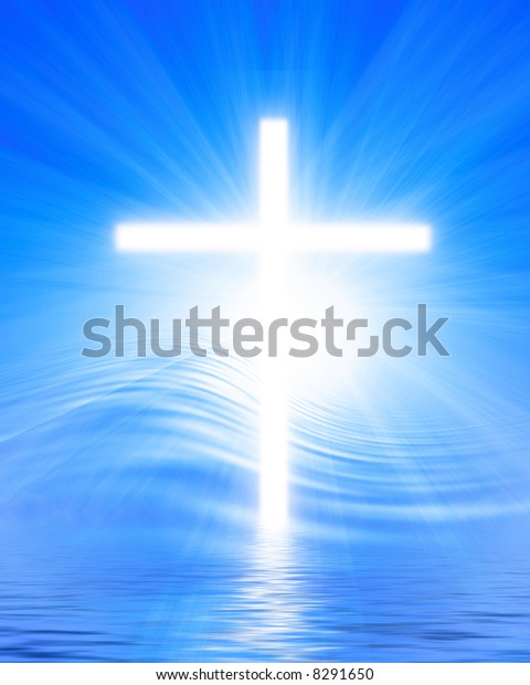 Reflected Image Cross On Water Stock Illustration 8291650 | Shutterstock