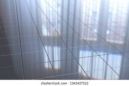 Reflective Ceramic Floor 3d Rendering Stock Illustration 1341437522 ...
