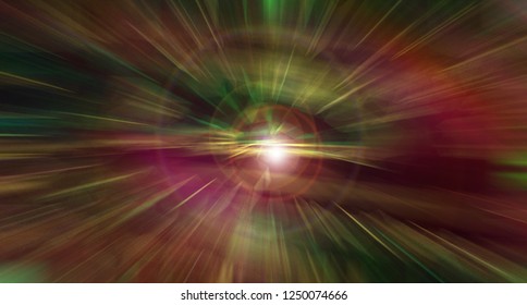 Refraction Light Rays Sun Specks Effect Stock Illustration 1250074666 ...