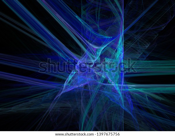 Refraction Light Space Motion Rays Scattering Stock Illustration ...