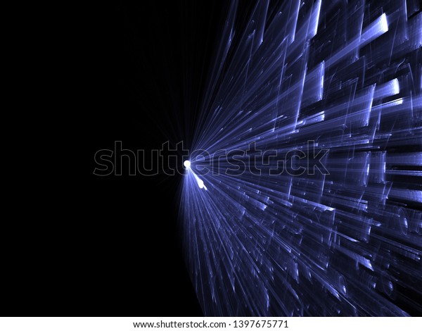 Refraction Light Space Motion Rays Scattering 스톡 일러스트 1397675771 ...