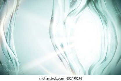 Refreshing Water Flow Special Effect Lighted Stock Illustration ...