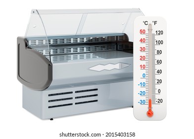 Refrigerated Display Case Thermometer 3d Rendering Stock Illustration ...