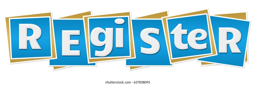 Register Blue Blocks 스톡 일러스트 637838095 | Shutterstock