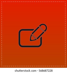 Registration Simple Flat Button Black Icon Stock Illustration 568687228 ...
