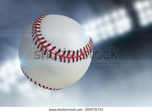 Regular Baseball Ball Flying Through Air Stock Illustration 300978743 ...
