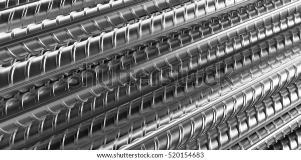 Reinforcement Bars Wallpaper Background 3d Rendering Stock Illustration ...