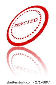 Rejected Stamp On Solid White Background Stock Illustration 27178897 ...