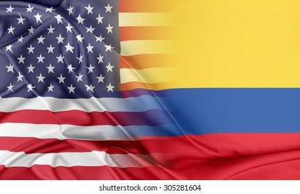 Relations Between Two Countries Usa Ukraine: ilustración de stock ...