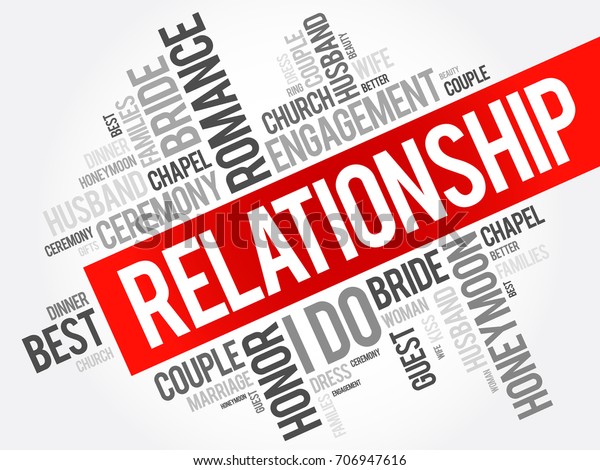 Relationship Word Cloud Collage Concept Background Stock Illustration ...