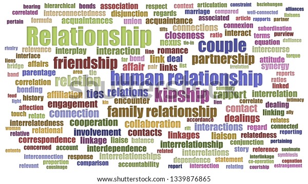 Relationship Word Cloud Rows Isolated Stock Illustration 1339876865 ...