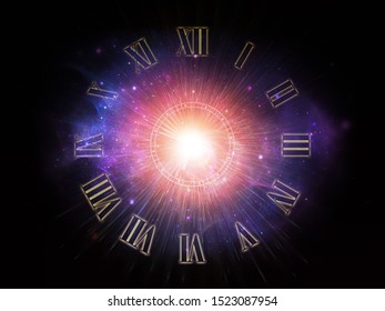 Relativity Time Faces Time Series Backdrop Stock Illustration ...