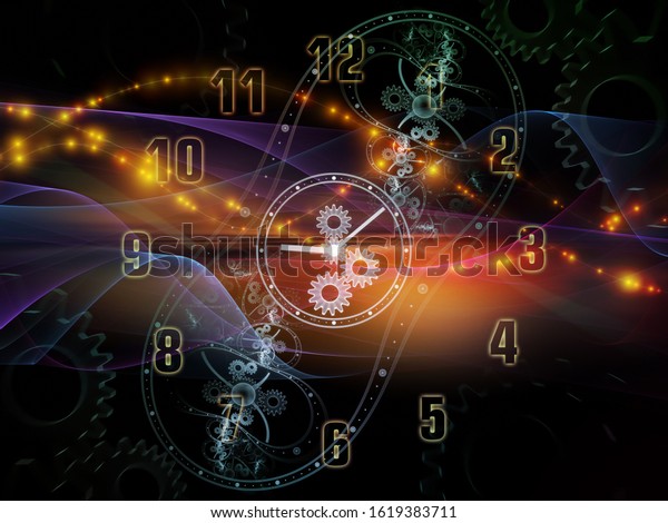 Relativity Time Faces Time Series Composition Stock Illustration ...