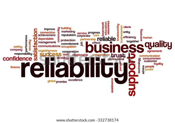Reliability Word Cloud Stock Illustration 332738174