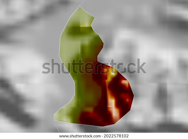 Relief Map Liechtenstein 3d Rendering Stock Illustration 2022578102 ...