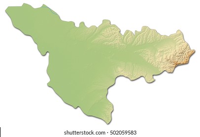 Relief Map Timis Romania 3drendering Stock Illustration 502059583 ...