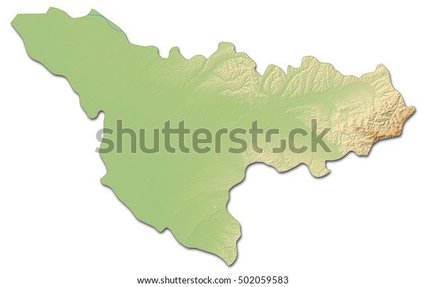 Relief Map Timis Romania 3drendering Stock Illustration 502059583 ...