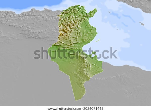 Relief Map Tunisia 3d Rendering Stock Illustration 2026091465 | Shutterstock