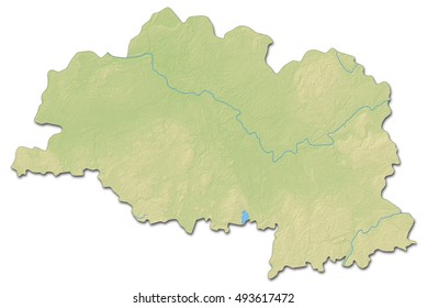 Relief Map Vitebsk Belarus 3drendering Stock Illustration 493617472 ...