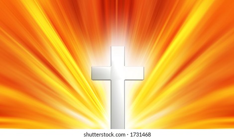 Shining Cross Vector Stock Vector (Royalty Free) 186411911